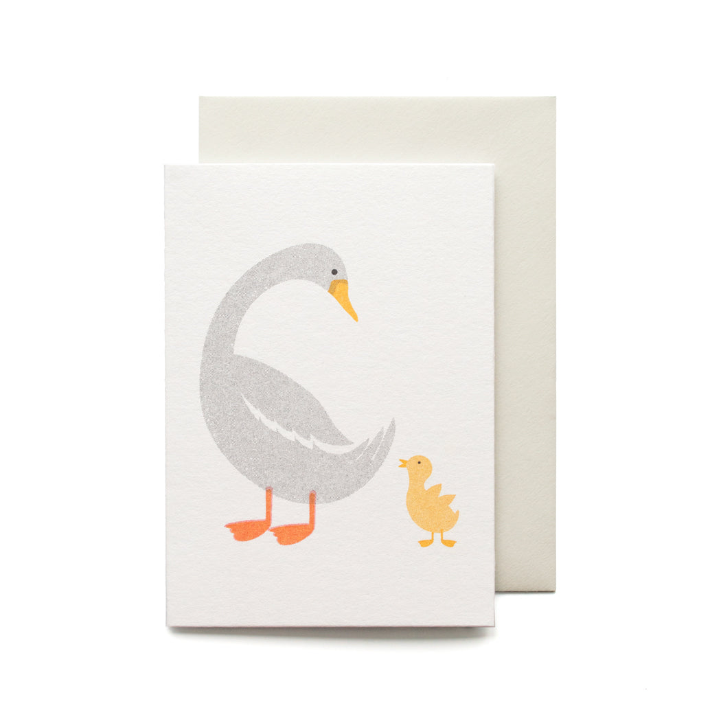 Bobbie Print | Mother Duck Cute New Baby Card | Hello Little One Card ...
